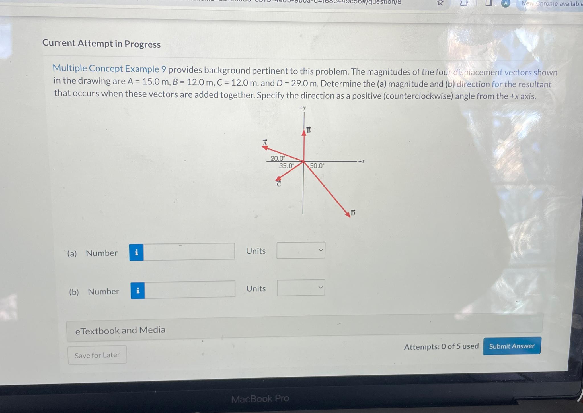 Solved Current Attempt in ProgressMultiple Concept Example 9 | Chegg.com