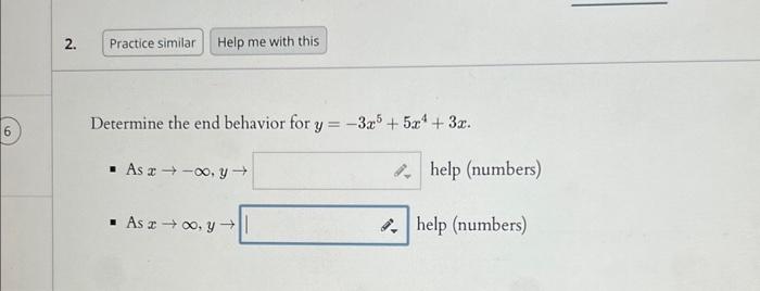 Solved y=−3x5+5x4+3x | Chegg.com