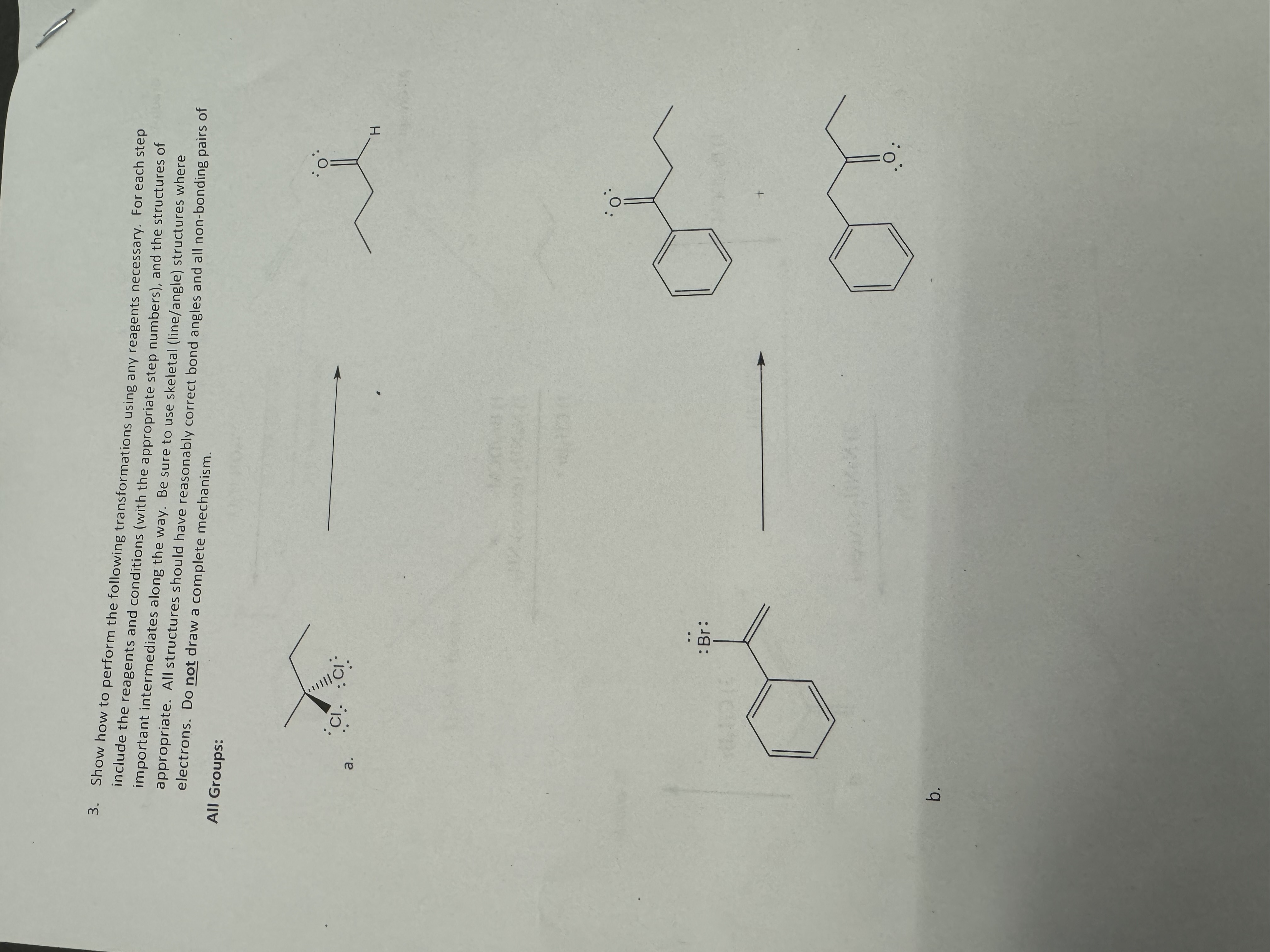Solved Show how to perform the following transformations | Chegg.com
