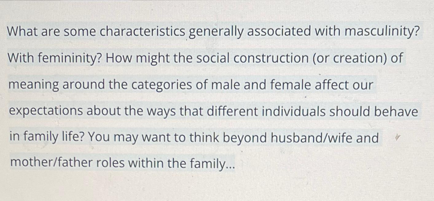 Solved What are some characteristics generally associated | Chegg.com