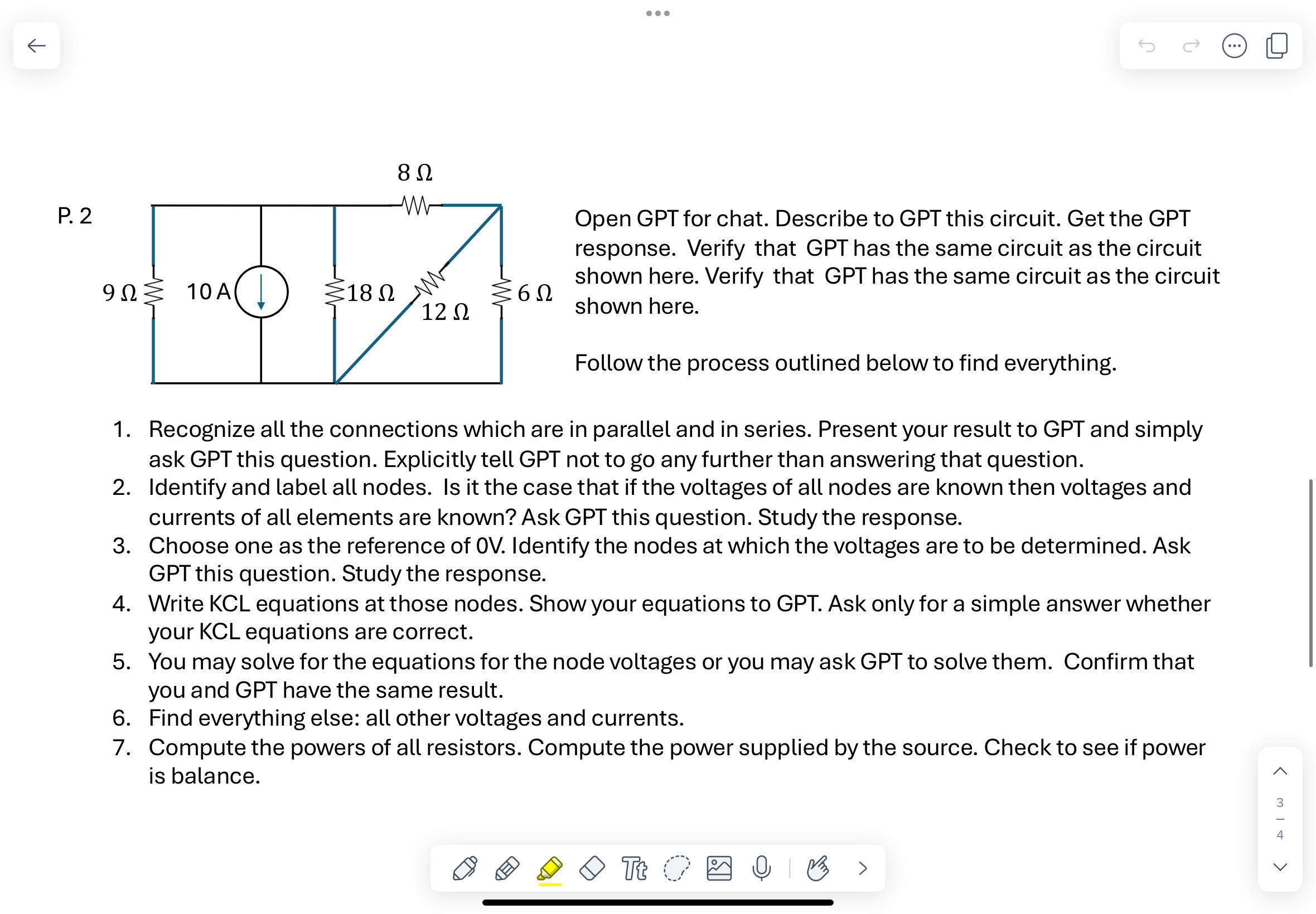 Solved FOpen GPT for chat. Describe to GPT this circuit. Get | Chegg.com