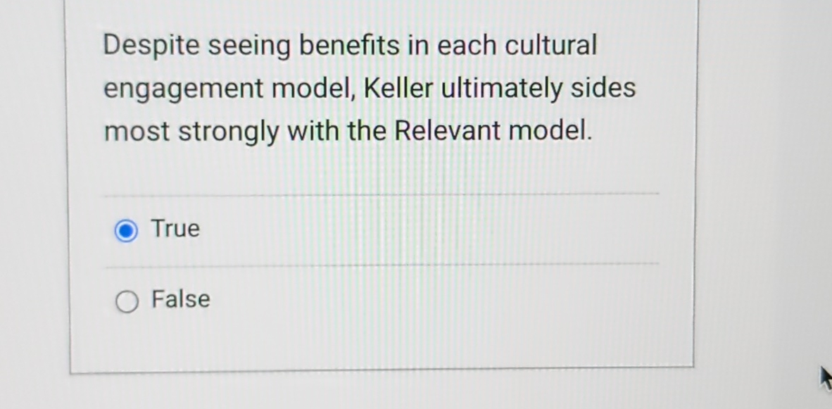 Solved Despite seeing benefits in each cultural engagement | Chegg.com