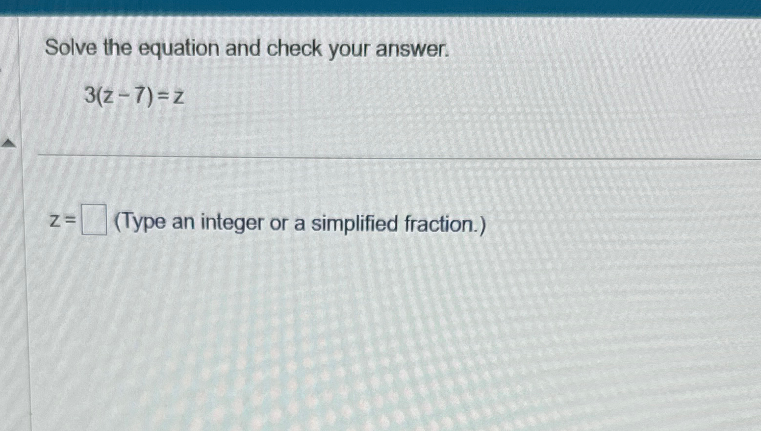Solved Solve the equation and check your | Chegg.com