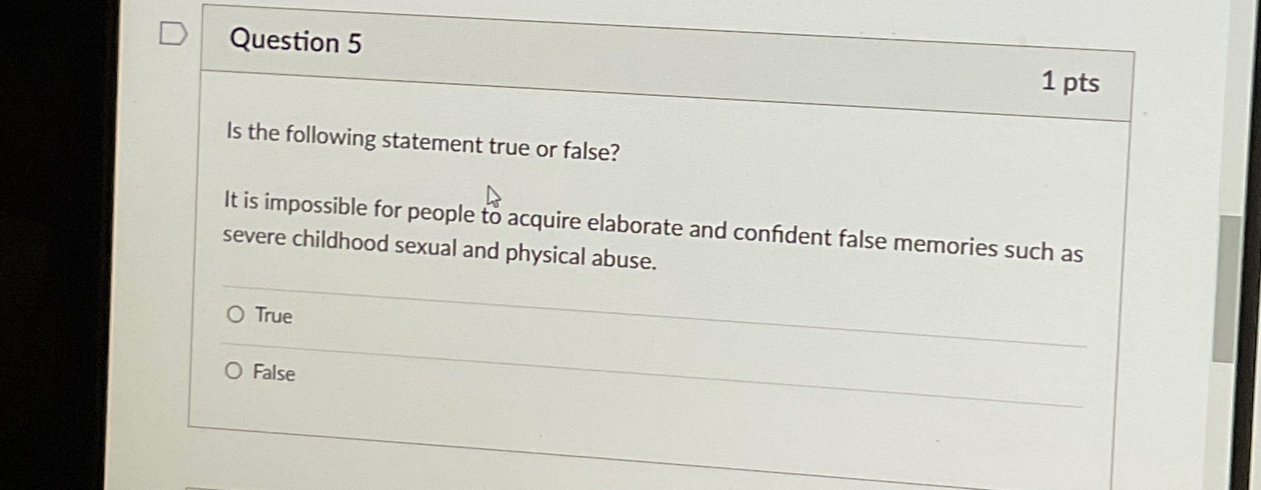 Solved Question 51 ﻿ptsIs the following statement true or | Chegg.com