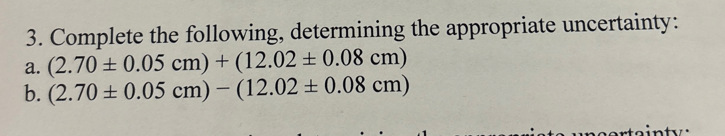 Solved Complete the following, determining the appropriate | Chegg.com