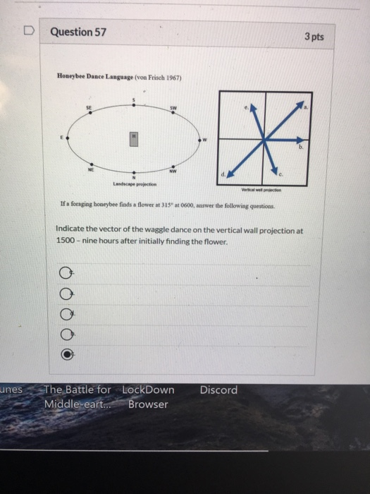 D Question 57 3 pts Honeybee Dance Language (von | Chegg.com