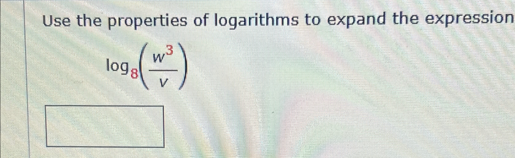 Solved Use the properties of logarithms to expand the | Chegg.com