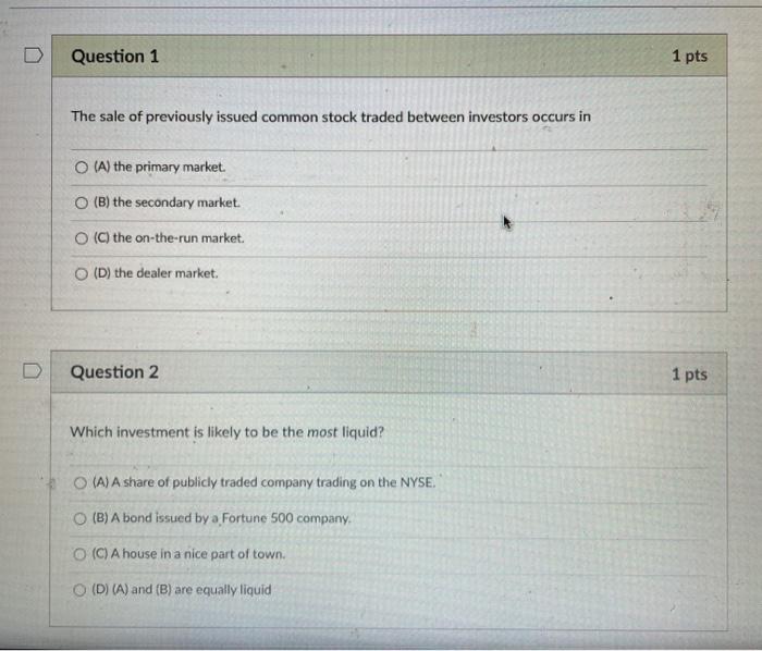 Solved Question 1 1 pts The sale of previously issued common | Chegg.com Solved Question 1 1 pts The sale of previously issued common | Chegg.com