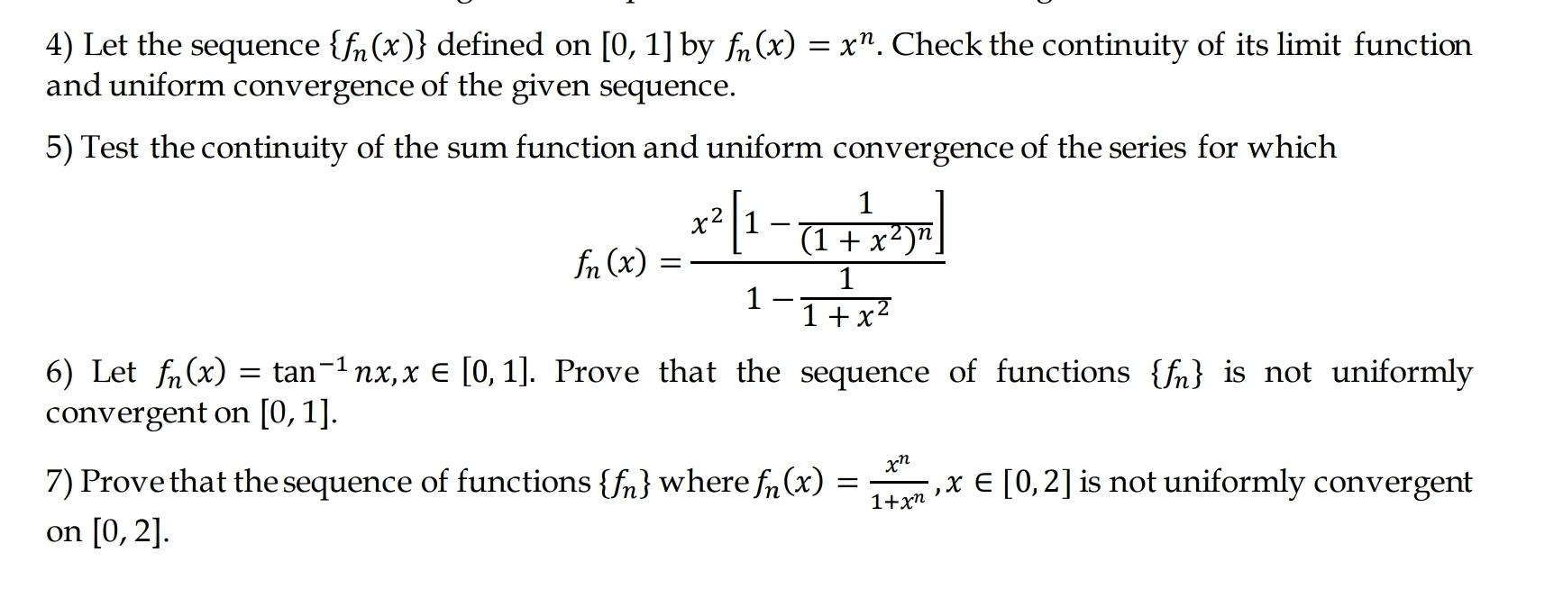 Solved Let the sequence {fn(x)} ﻿defined on 0,1 ﻿by | Chegg.com