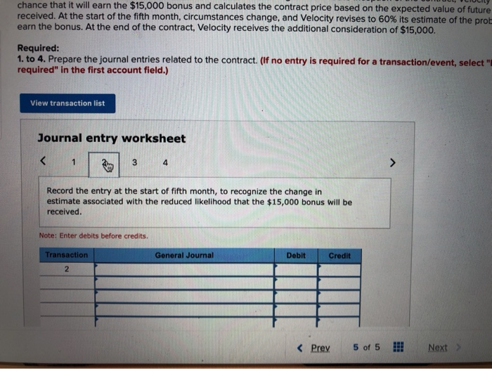 Solved Velocity, a consulting firm, enters into a contract | Chegg.com
