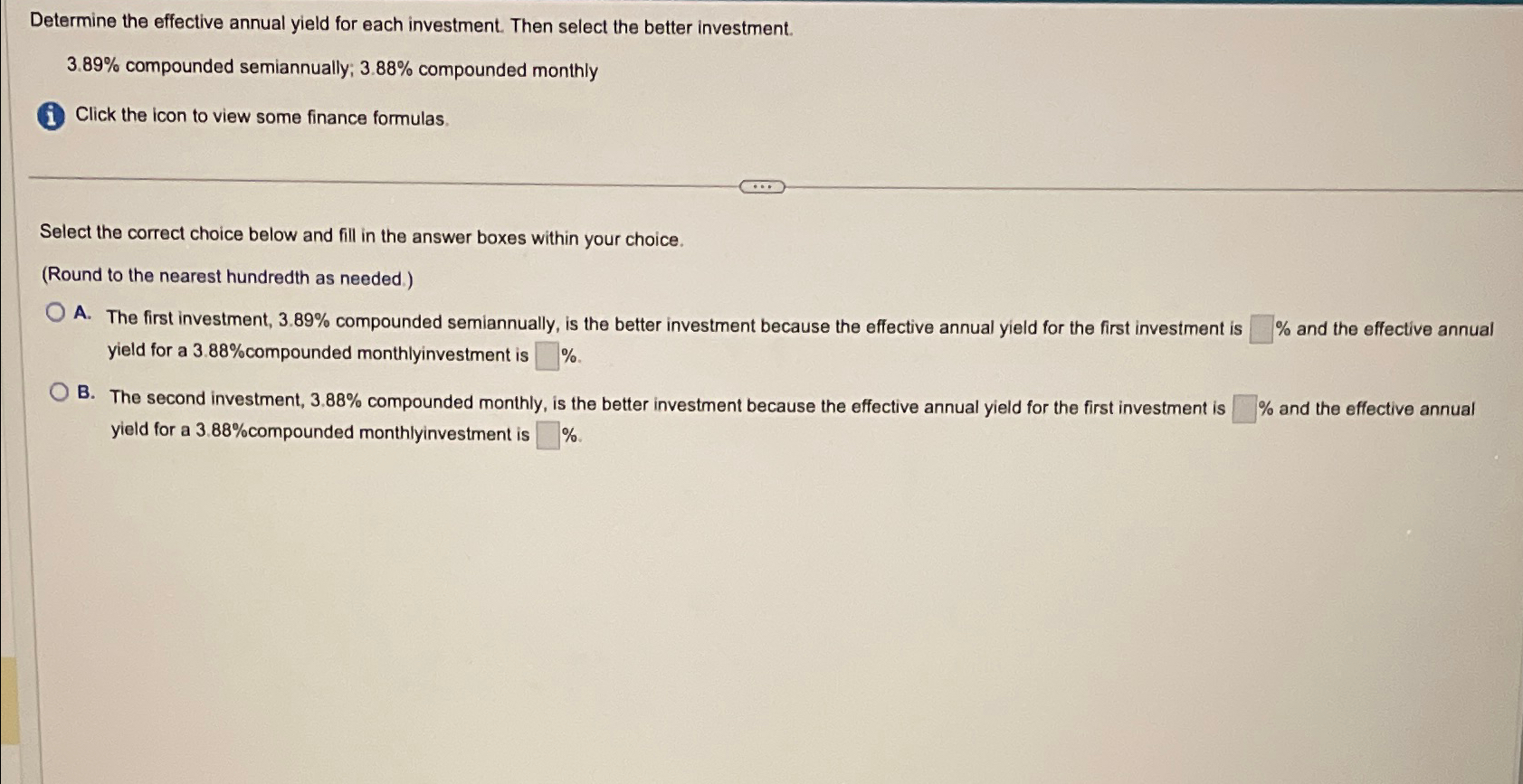 Solved Determine the effective annual yield for each | Chegg.com