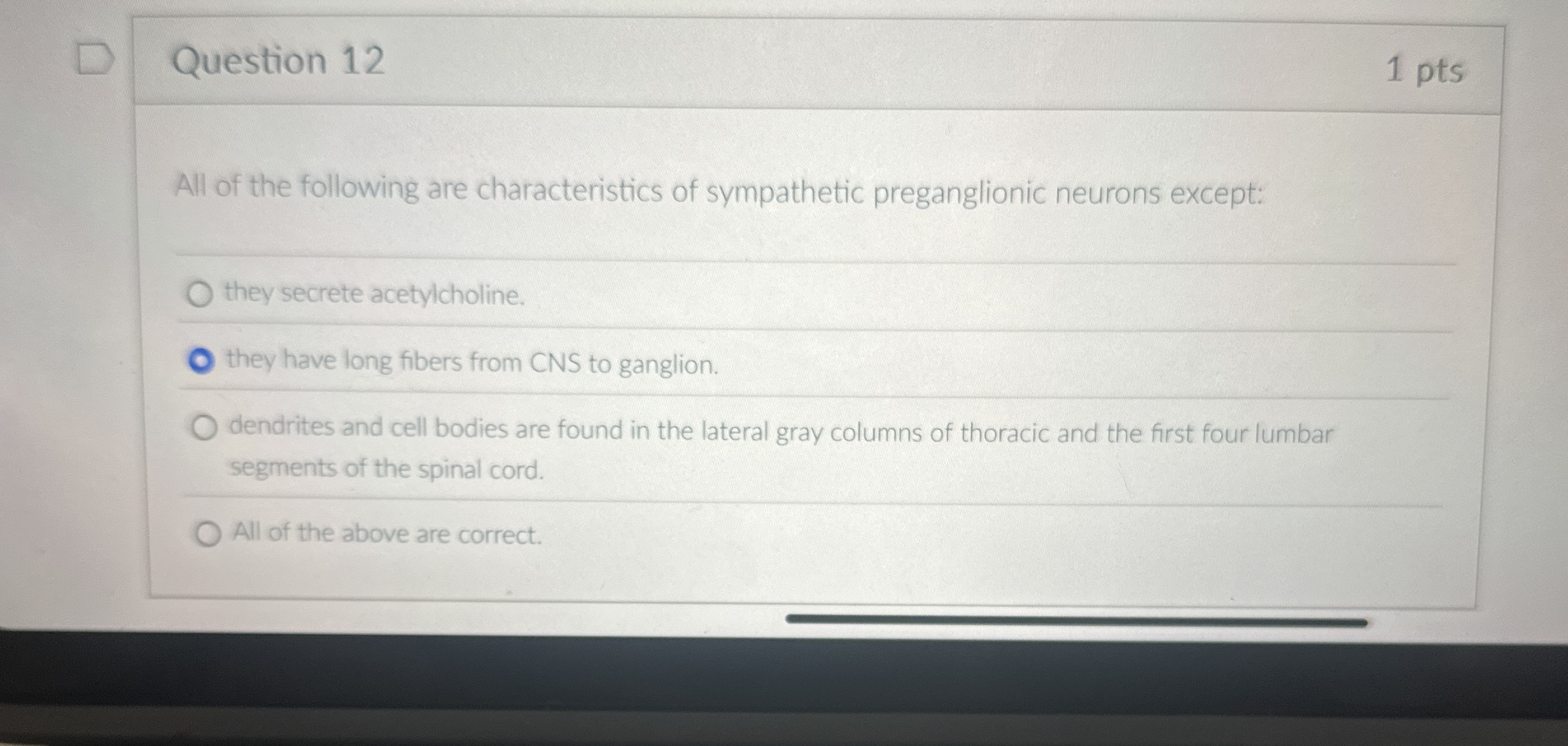 Solved Question 121 ﻿ptsAll of the following are | Chegg.com