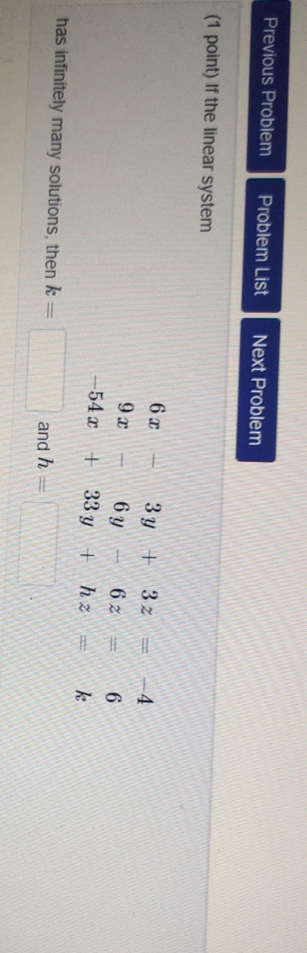 Solved matrices: Problem 19 Previous Problem Problem List | Chegg.com