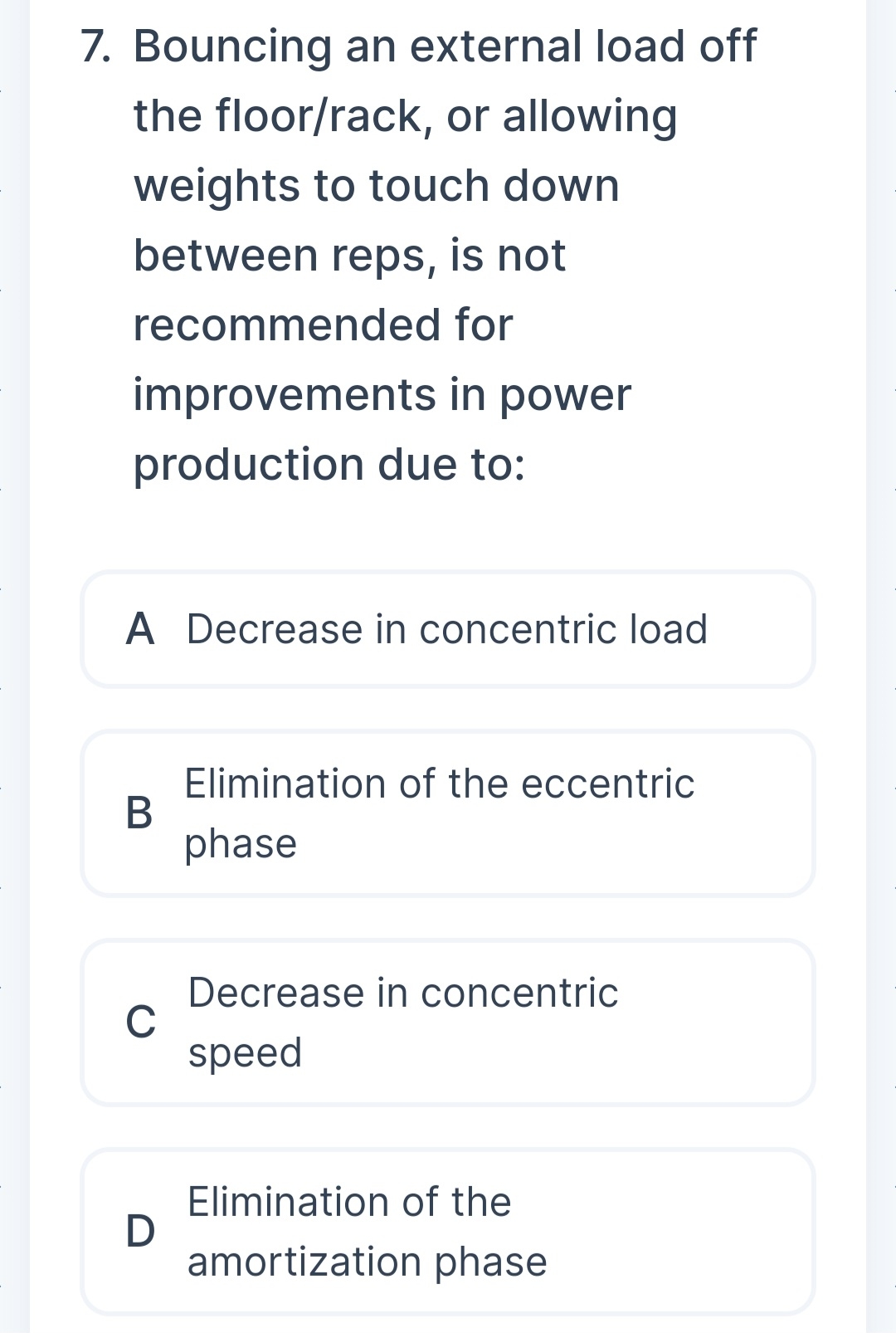 Solved Bouncing an external load off the floor/rack, ﻿or | Chegg.com