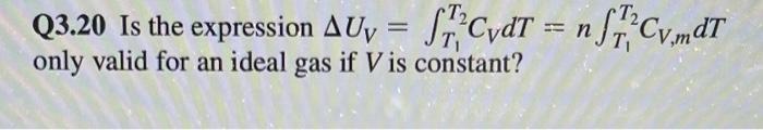 Solved Q3.20 Is the expression AUV = 5 Cydt = n5 Cvmat S12 | Chegg.com