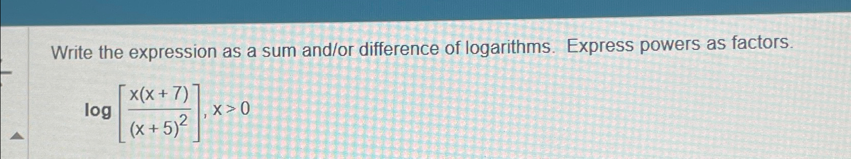 Solved Write the expression as a sum and/or difference of | Chegg.com