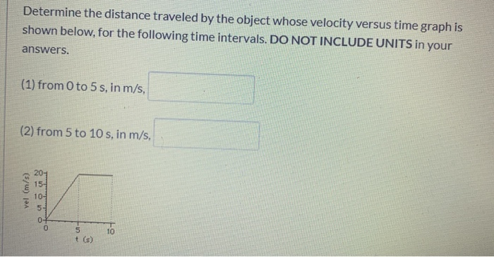 Solved Determine the distance traveled by the object whose | Chegg.com