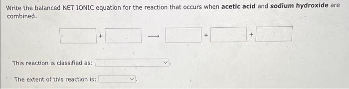 Solved Write the balanced NET IONIC equation for the | Chegg.com