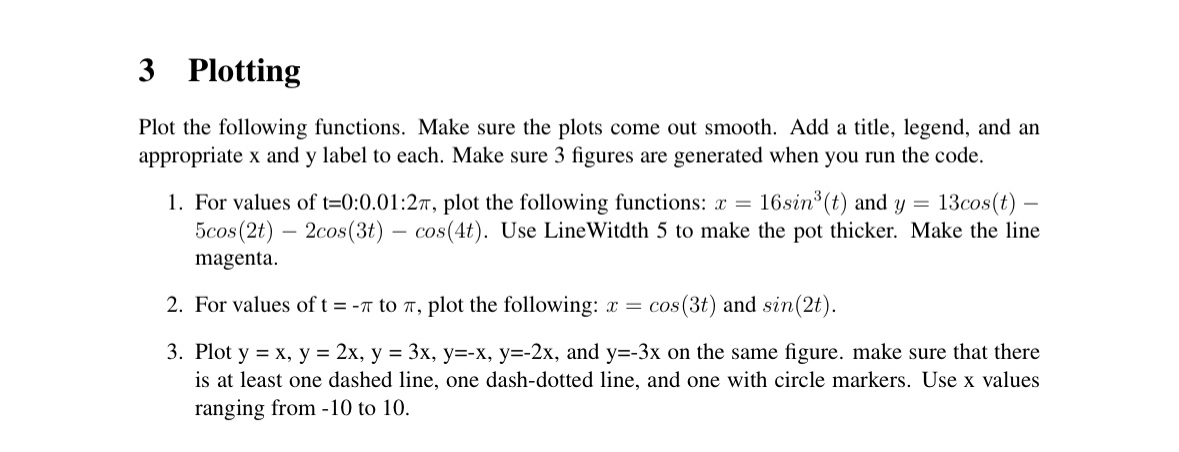 Solved Make sure the title of the MATLAB code is appropriate | Chegg.com