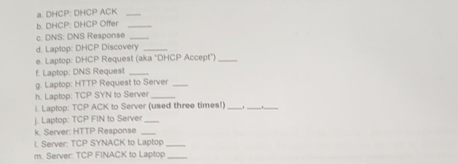 Solved Consider a laptop trying to access a fle via HTTP | Chegg.com