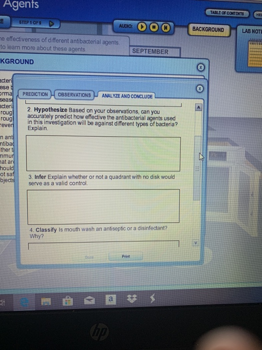 Agents TABLE OF CONTEXT MEL STEP 1 OFS NUDIO O | Chegg.com