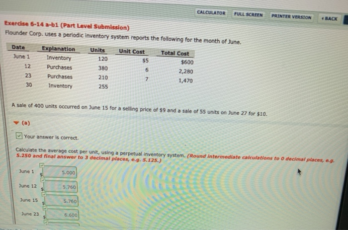Solved PRINTER VERSION « BACK CALCULATOR FULL SCREEN | Chegg.com