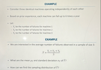 Solved EXAMPLEConsider three identical machines operating | Chegg.com
