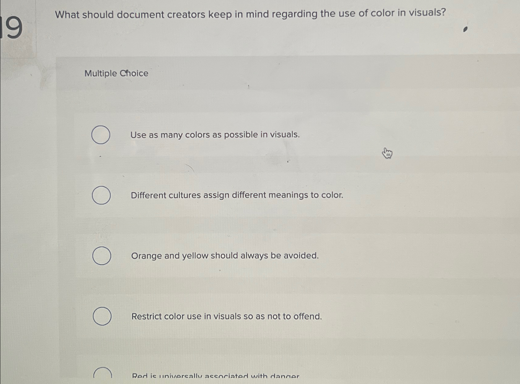 Solved What should document creators keep in mind regarding | Chegg.com
