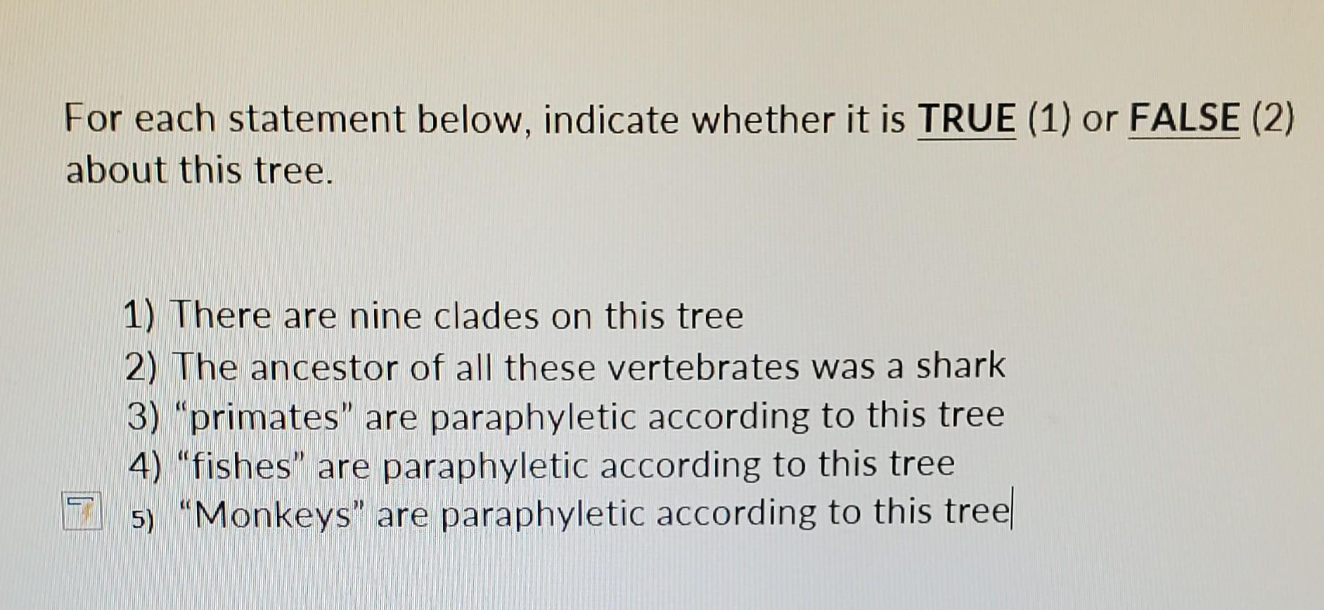Solved For each statement below, indicate whether it is TRUE | Chegg.com