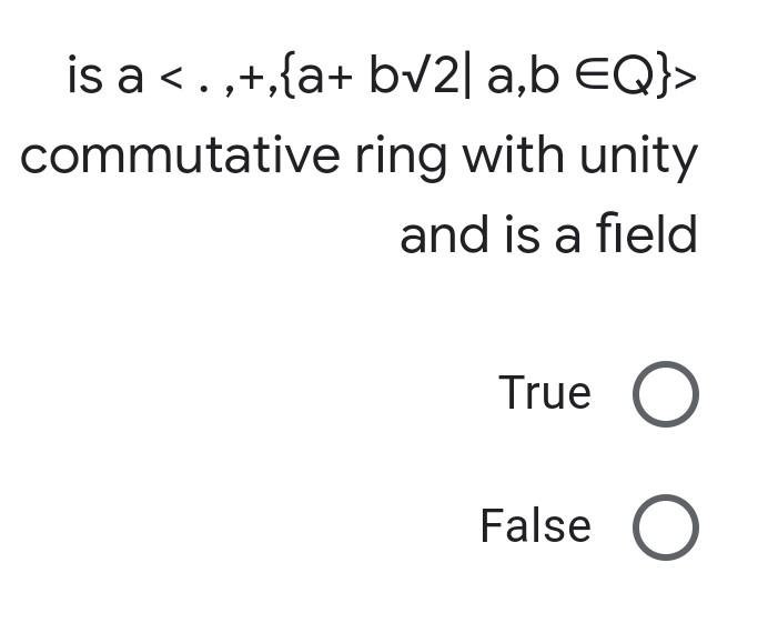 Solved is a commutative ring with | Chegg.com