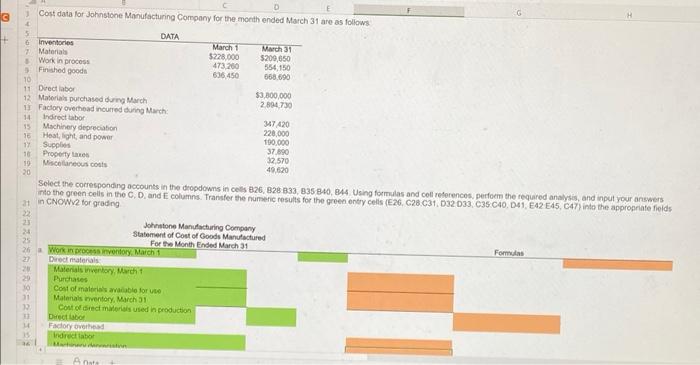 Solved I need the answers to all these excel questions, the | Chegg.com