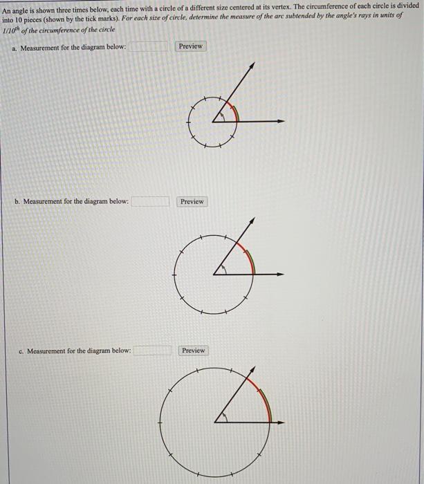 Solved An angle is shown three times below, each time with a | Chegg.com