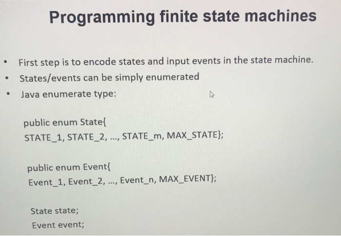 Programming: Develop a Java program for the finite | Chegg.com