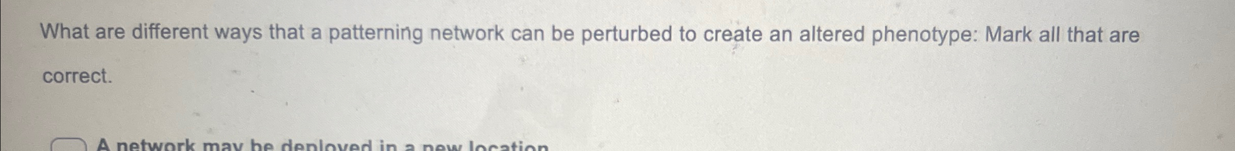 Solved What are different ways that a patterning network can | Chegg.com