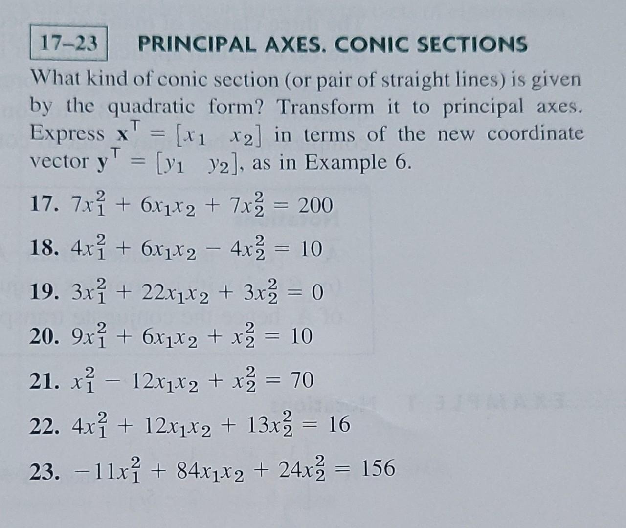 Solved What Kind Of Conic Section Or Pair Of Straight