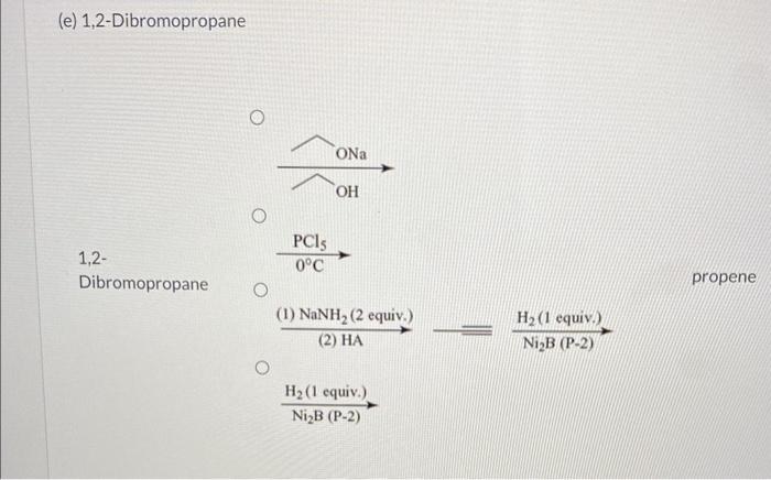 Solved Outline a synthesis of propene from each of the | Chegg.com