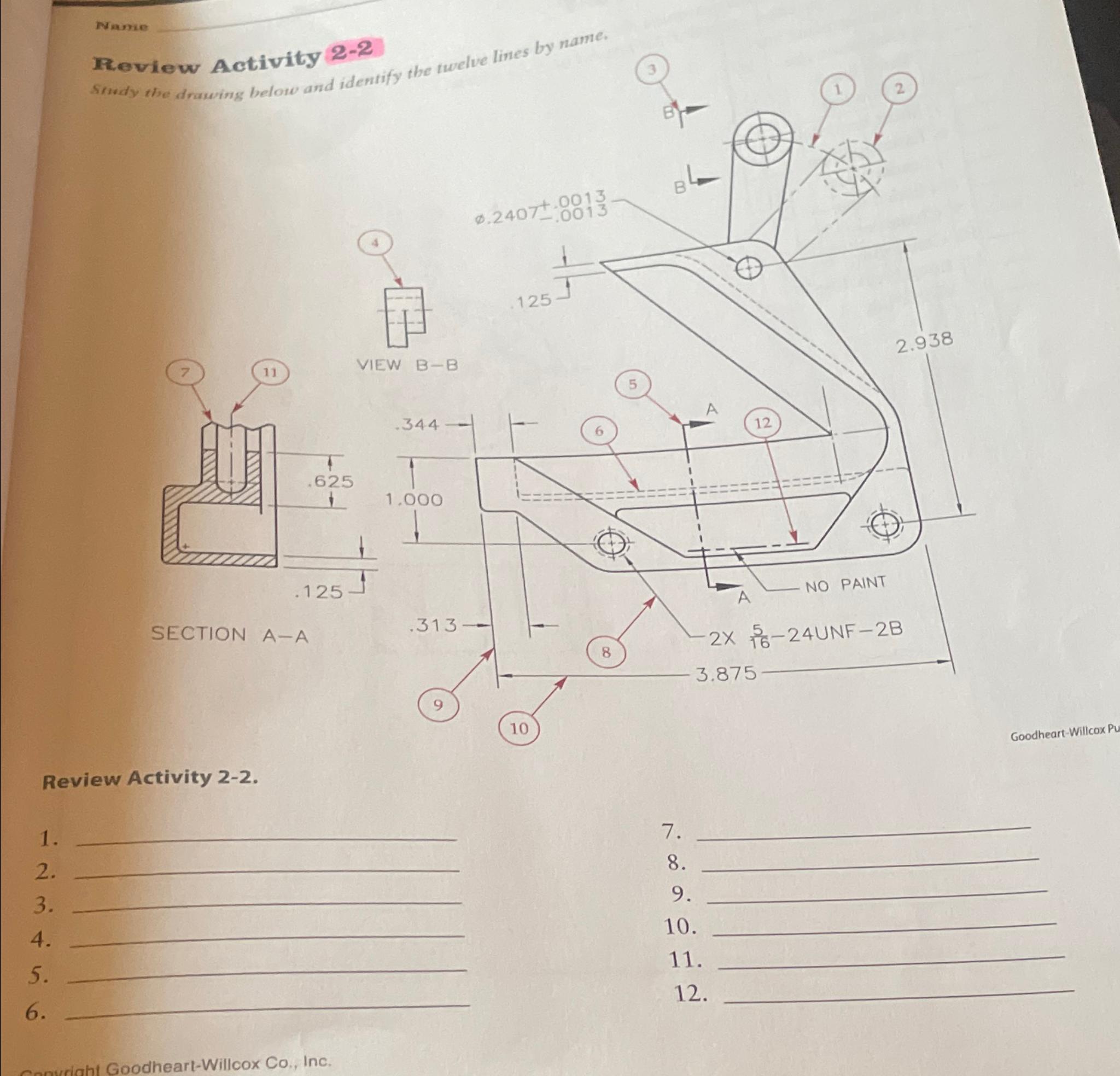 Solved Review Activity 2-2Srudy the drawing below and | Chegg.com