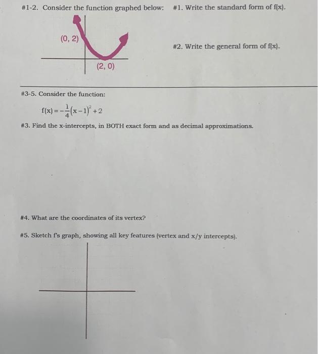 Solved For all problems be sure to use properly simplified | Chegg.com