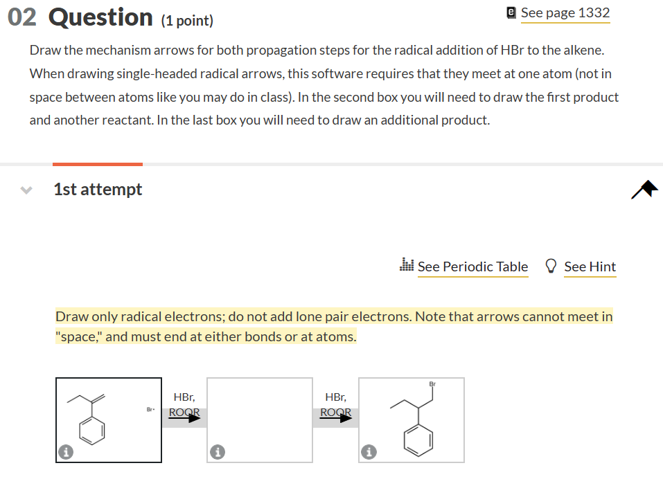 Solved Draw the mechanism arrows for both propagation steps | Chegg.com