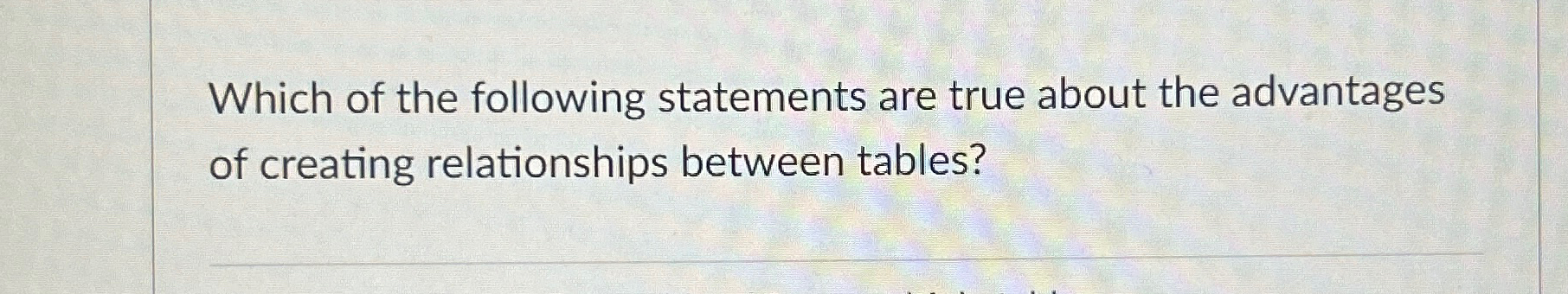 Solved Which of the following statements are true about the | Chegg.com