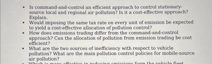 Solved Is command -and-control an efficient approach to | Chegg.com