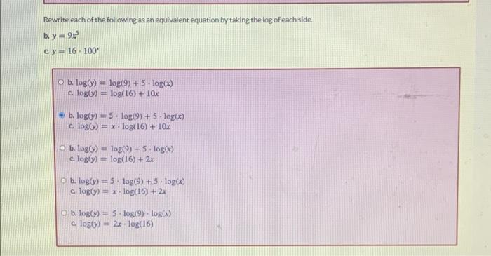 Solved Rewrite each of the following as an equivalent | Chegg.com