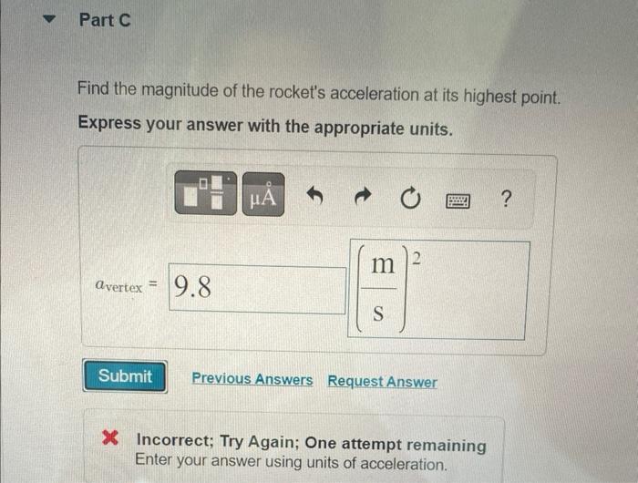 Solved A rocket blasts off vertically from rest on the | Chegg.com