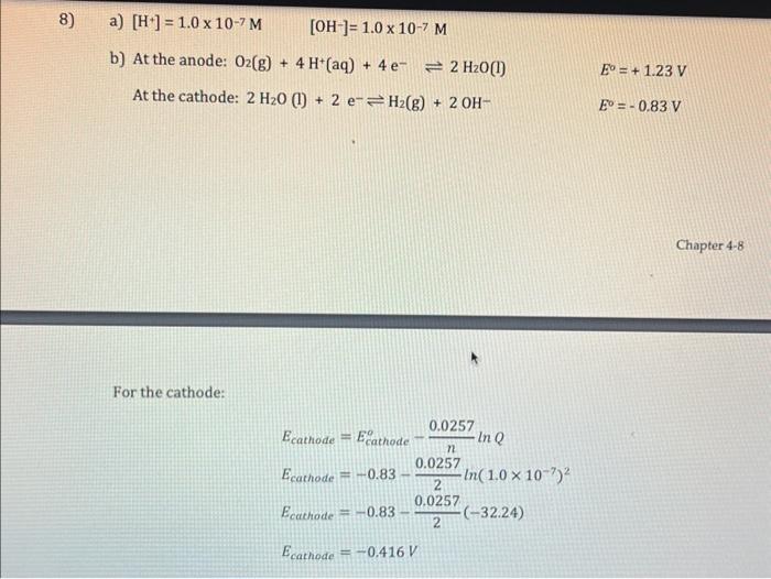 Solved why is o2 at anode and not cathode? also please help | Chegg.com