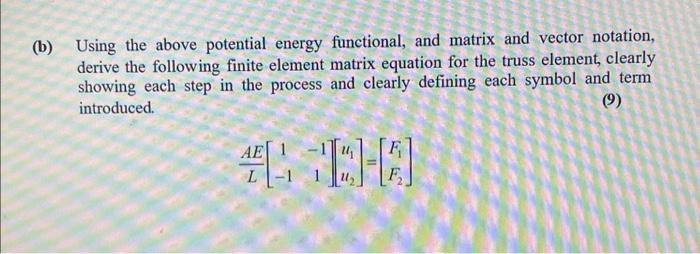 Solved The potential energy functional governing the elastic | Chegg.com
