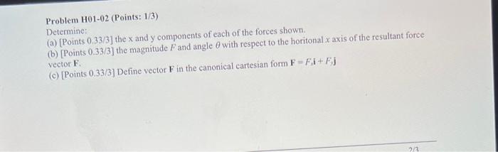 Solved Problem H01-02 (Points: 1/3) Determine: (a) [Points | Chegg.com