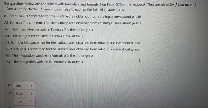 Solved The questions below are concerned with formula 7 and | Chegg.com