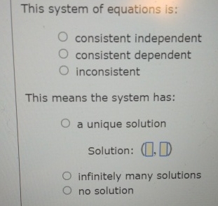 Solved Line 1: y=2x+4Line 2: y=-x+1This system of equations | Chegg.com