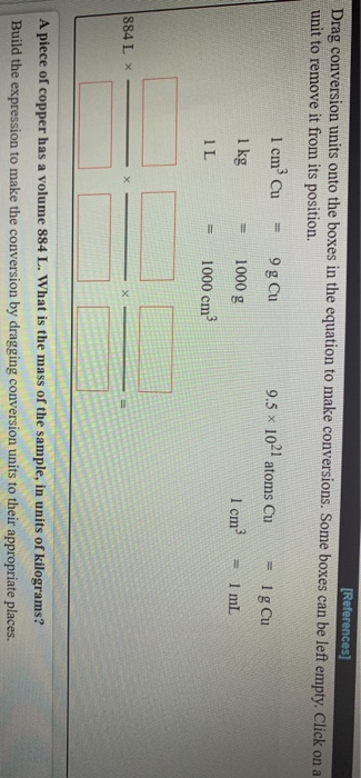 Solved [References] Drag conversion units onto the boxes in | Chegg.com