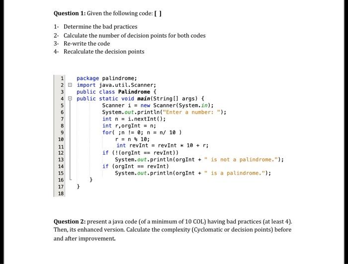 Solved Question 1: Given the following code: [ ] 1- | Chegg.com
